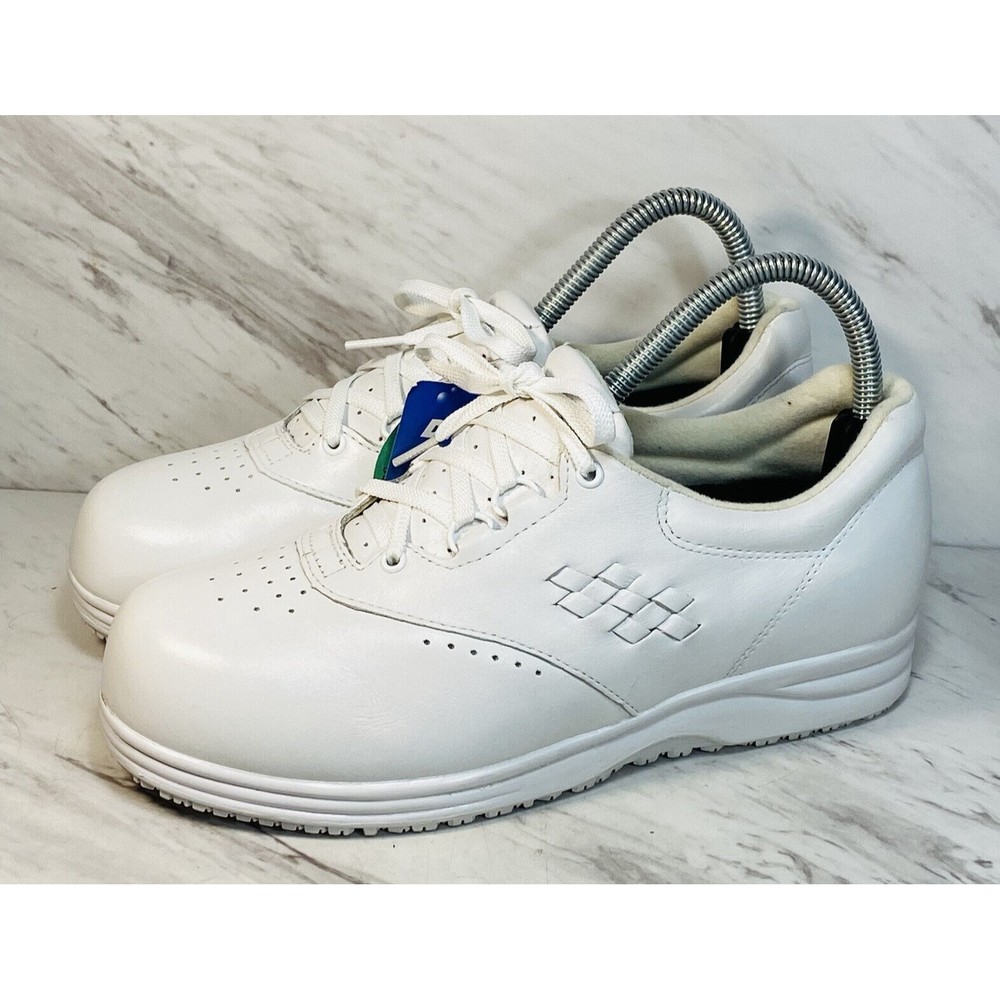 Women’s Dri-Lex Standing Comfort Nurse Shoes, White L… - Gem